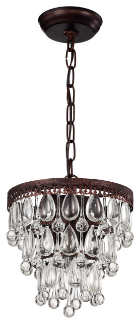 WAREHOUSE OF TIFFANY'S IMP30A/3AC Eresu 9.84 in. 3-Light Indoor Bronze ...