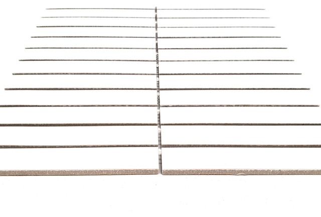 GIO White Matte 1" X 6" Stacked Linear Porcelain Mosaic Tile, Swatch ...