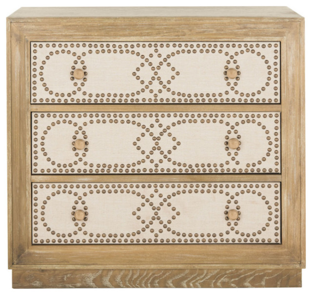 Wiley 3 Drawer Chest, Rustic Oak - Farmhouse - Accent Chests And ...