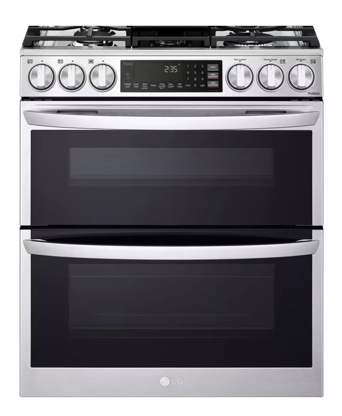 Where is the serial number on my LG stove?