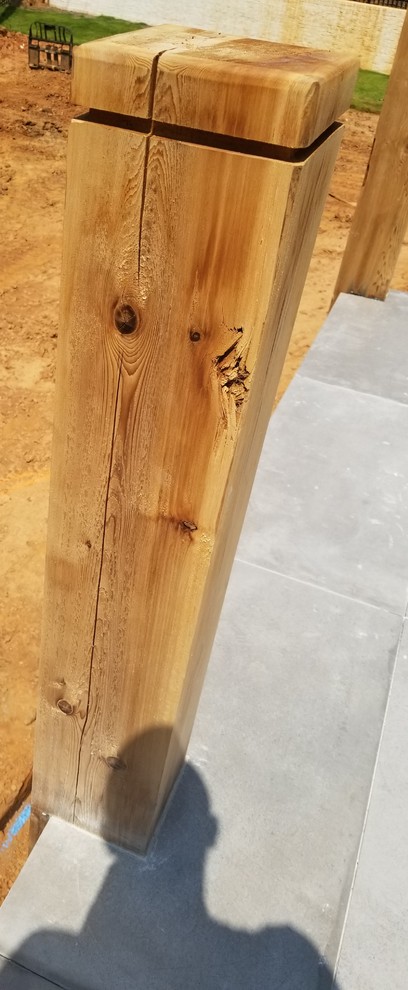 Cedar 8x8 posts cracking/checking