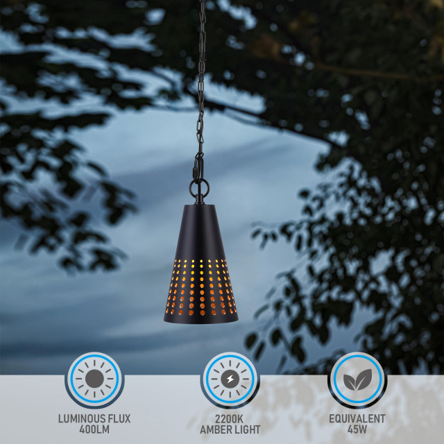 2 Pack LED Outdoor Pendant Lights, 5W Low Voltage Hanging Lights ...