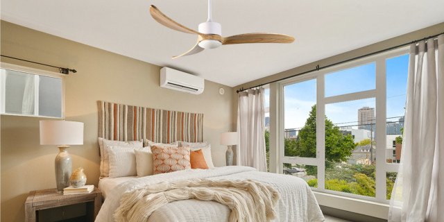 52" Modern Indoor Solid Wood Ceiling Fan With Lamp and Remote Control ...