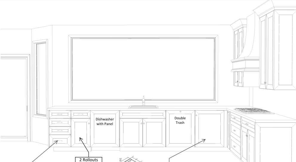 Designing around a very large kitchen window