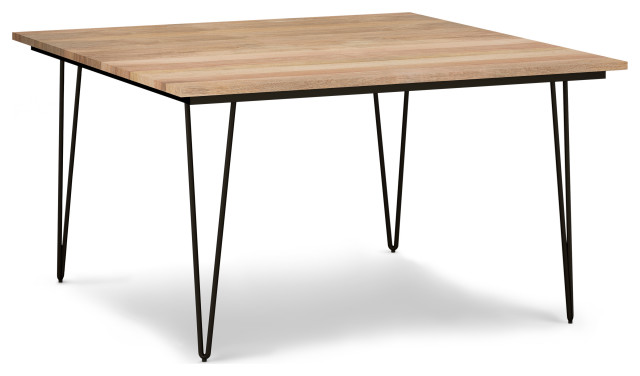 Hunter SOLID MANGO WOOD & Metal 54 in x 54 in Square Dining Table ...