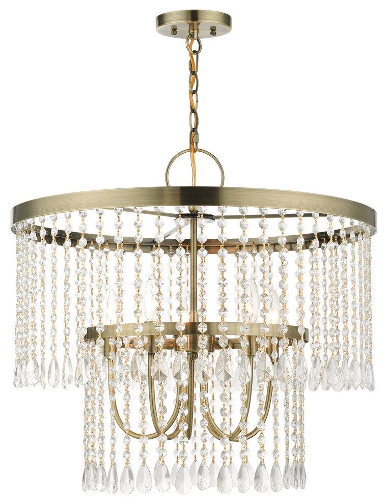 Antique Brass Transitional, Dazzling, Modern Classic, Pendant ...