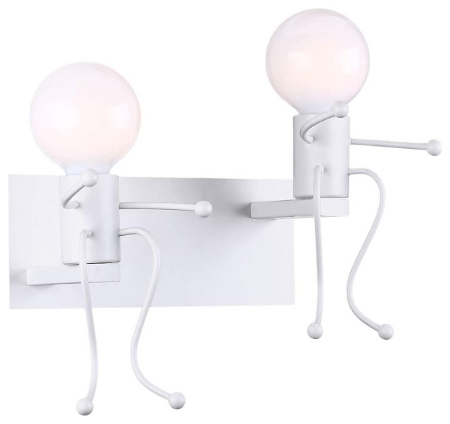 2-Light Creative Bedroom Wall Sconce - Eclectic - Wall Sconces - by ...