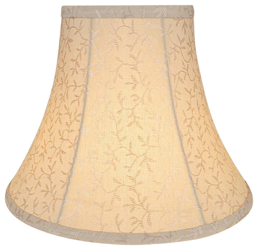 Aspen Creative 30168 Bell Shape Spider Lamp Shade in Beige (6" x 12" x ...