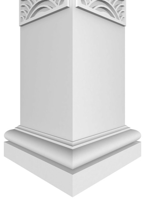 Craftsman Classic Square Non-Tapered Arts & Crafts Fretwork Column, 8 ...