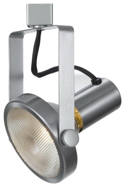 One Light Track Fixture In Brushed Steel - Transitional - Track Heads ...