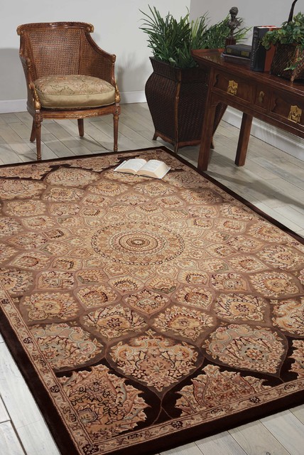 Nourison 2000 Brown Area Rug, 3'9"x5'9" - Traditional - Area Rugs - by ...