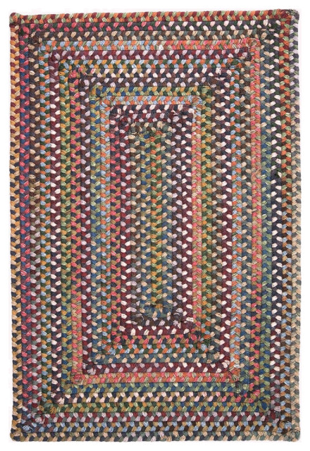 Ridgevale Variegated/Multi Indoor Rug Rustic Farmhouse RV20, 7'x7 ...