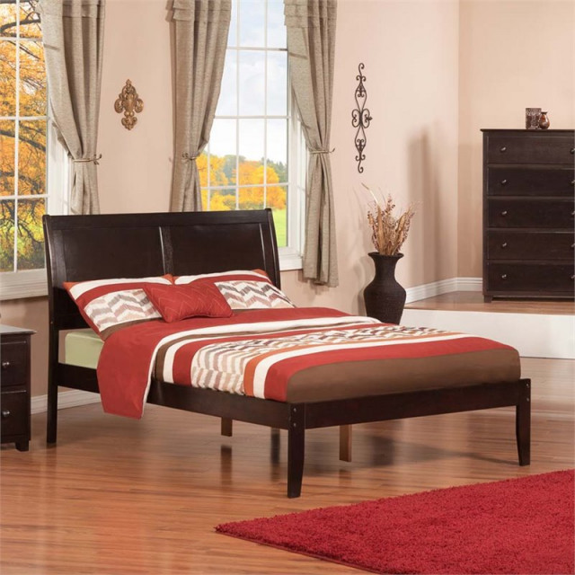 AFI Portland Twin XL Solid Wood Platform Bed with USB Charger in ...