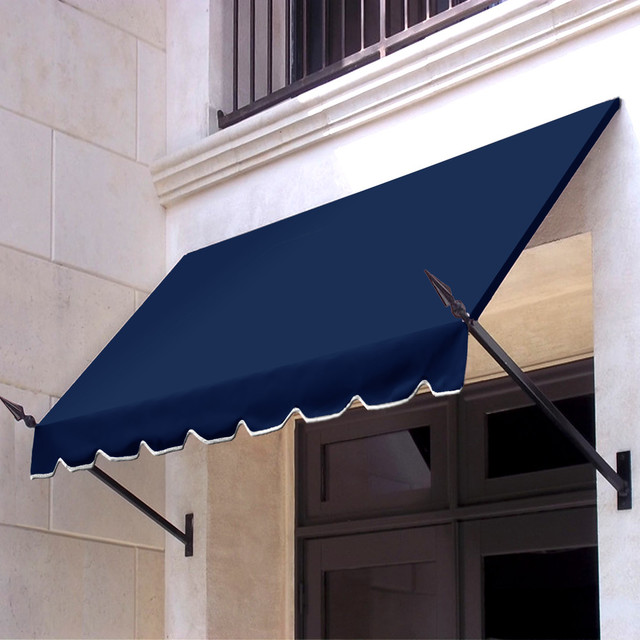 Awntech 4' New Orleans Acrylic Fabric Fixed Awning, 36" x 24 ...