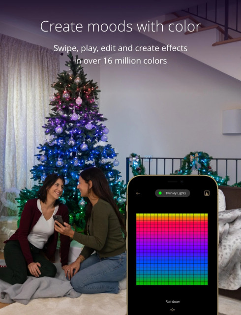 Twinkly Pre-Lit Tree App-controlled LED Artificial Christmas Tree with ...