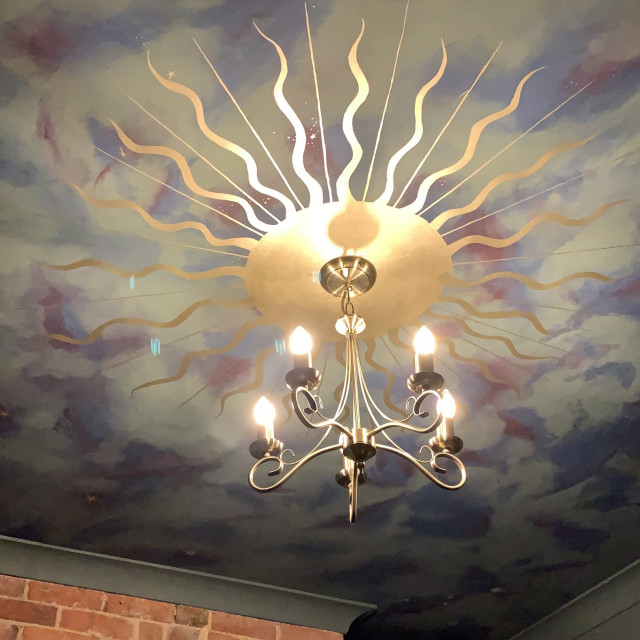 Astrological Ceiling Mural - Hand painted - Victorian - Living Room ...