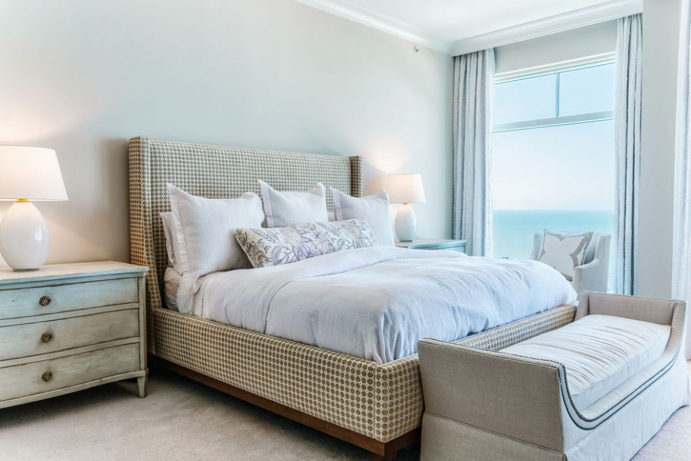 A Luxury Condo Overhaul - Marco Island, Florida - Beach Style - Bedroom ...