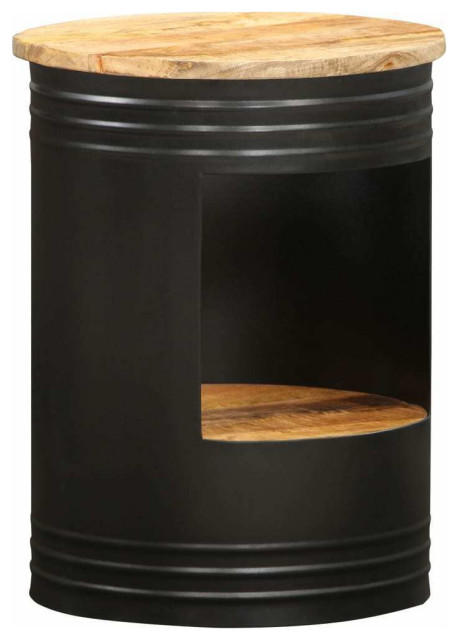 Living Room Round Coffee Table 17" SMW - Industrial - Coffee Tables ...