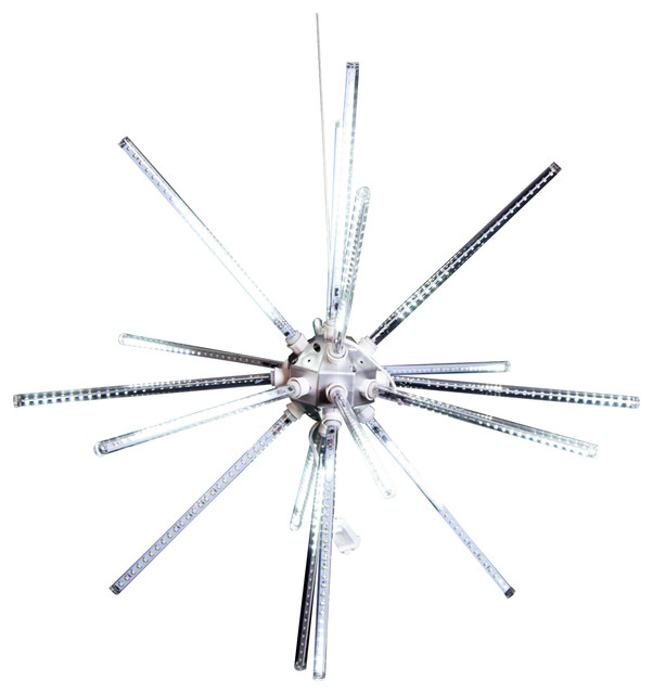 30" Animated Pure White LED Star Burst - Contemporary - Holiday ...