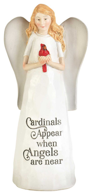 Cardinals Appear When Resin Angel 6" - Traditional - Decorative Objects ...