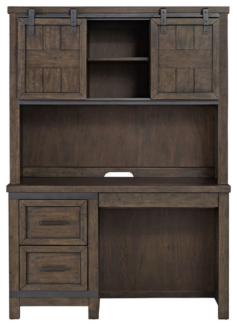 Zorana 2 Piece Desk Set - Rustic - Desks And Hutches - by Modon | Houzz