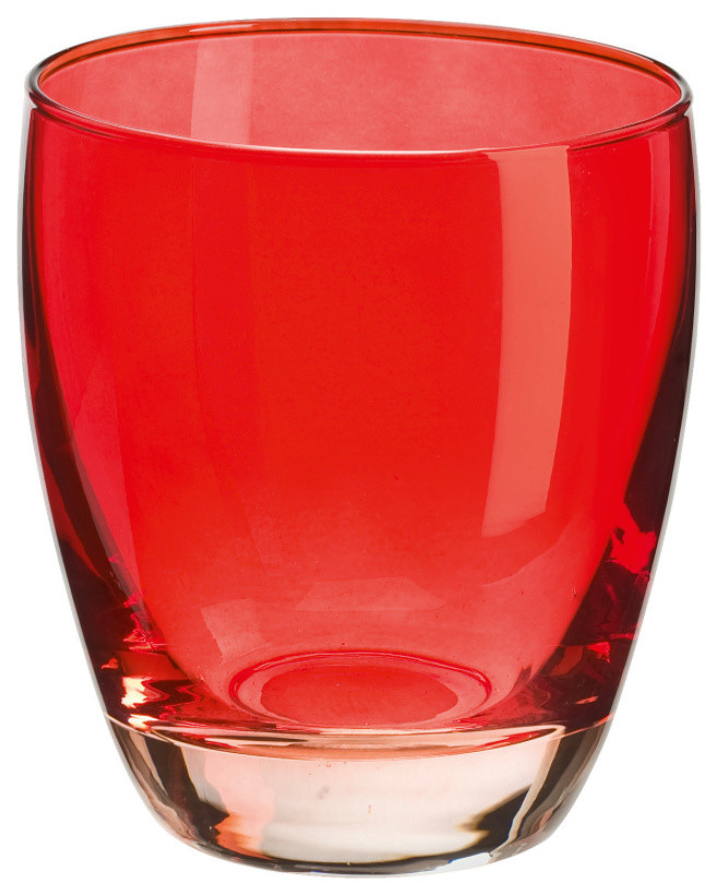 Vega Glassware Series Amantea, Set of 6, Universal Glass, Red ...