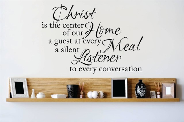 Decal Vinyl Wall Sticker Christ A Silent Listener To Every Conversation ...