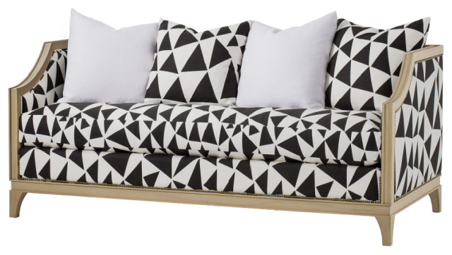 Geometric Pattern Upholstered Sofa | Andrew Martin Henry - Contemporary ...