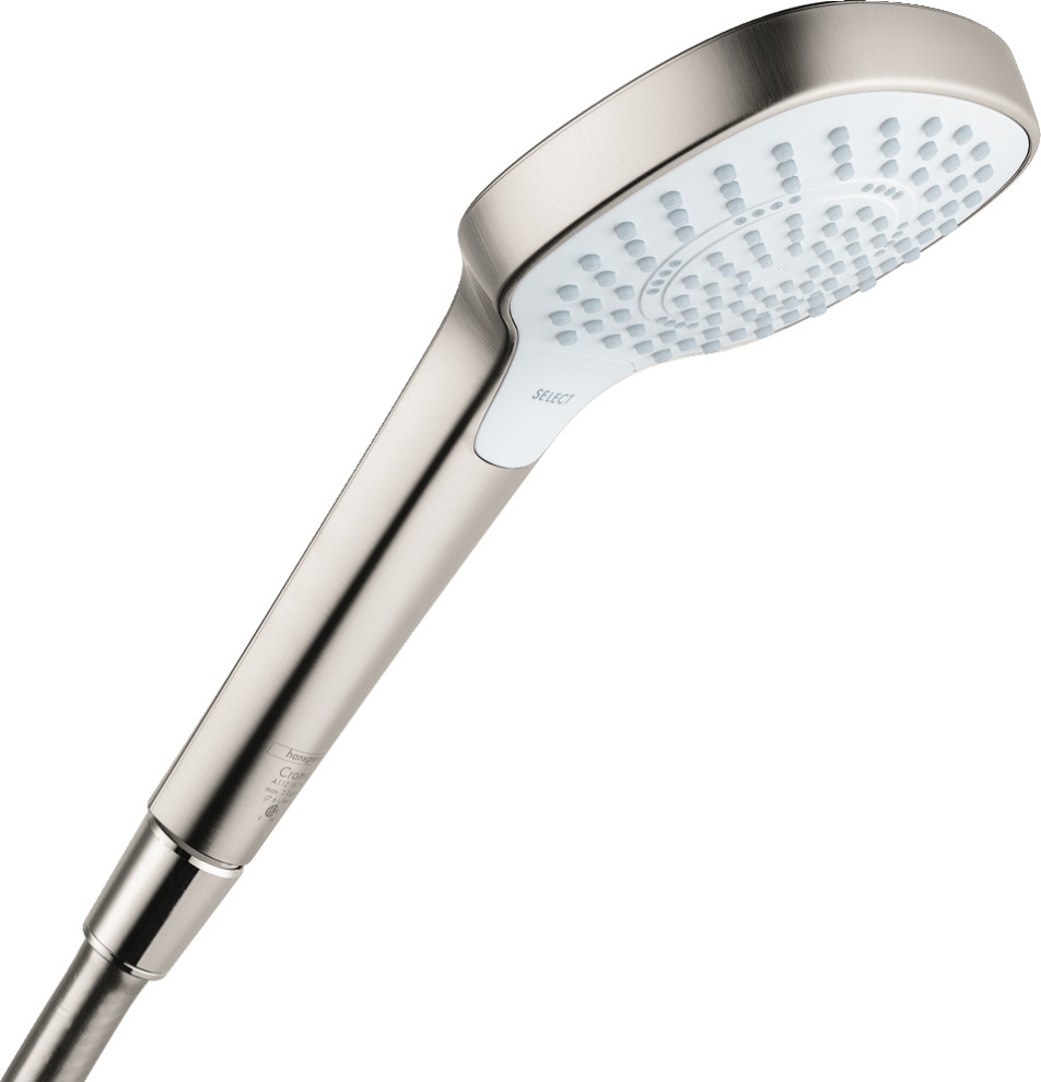 Hansgrohe Croma Select E Handshower 110 3 Jet 1 8 Gpm Brushed Nickel