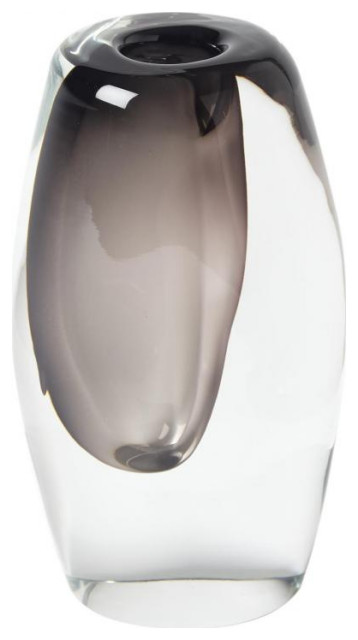 Offset Small Gray Vase - Contemporary - Vases - by Lighting Reimagined ...