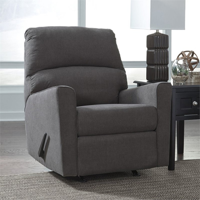 Flash Furniture Ashley Alenya Rocker Recliner, Charcoal - Contemporary ...