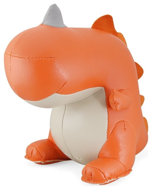 Zuny Dinosaur Bobo II Orange Animal Paperweight - Contemporary - Desk ...