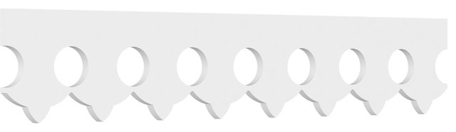 Columbia Architectural Grade PVC Running Trim, 8"H x 5/8"P x 48"L ...