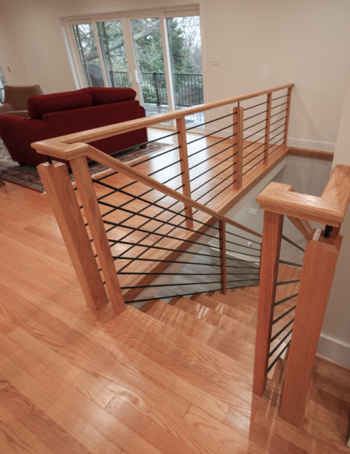 99_Modern & Open L-Shape-Winder Stair, Arlington VA 22207 - Staircase ...