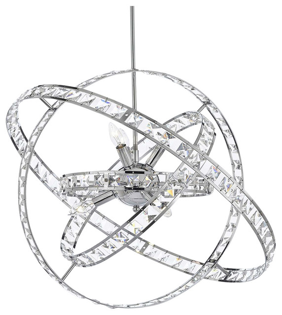Spherical Crystal Orb Chandelier Lighting Chrome Color Limited Edition ...