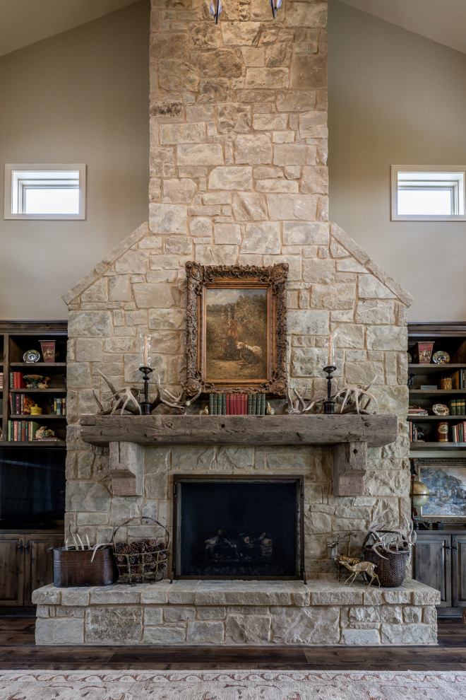 Ranch House: Rustic Elegance - Rustic - Family Room - Houston - by J.W ...