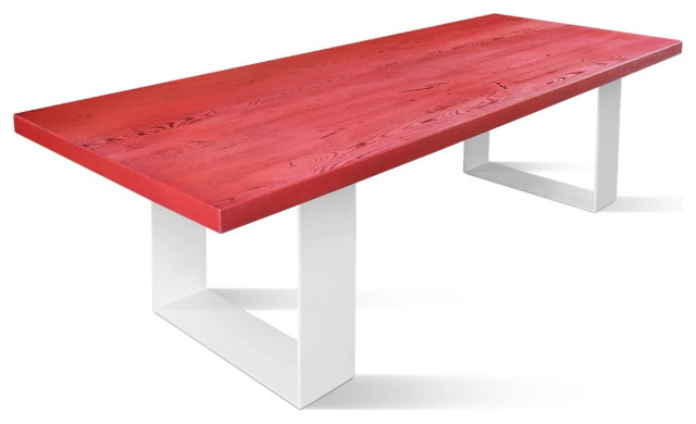 TEX RED Solid Wood Dining Table - Contemporary - Dining Tables - by ...