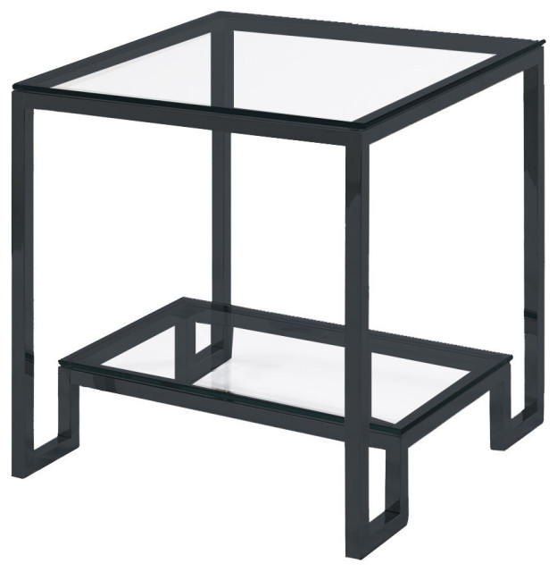 Monitor Accent Table, Black - Transitional - Side Tables And End Tables ...