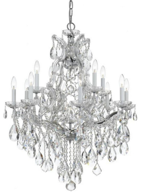 Crystorama Maria Theresa 13 Lt Swarovski Strass Crystal Chrome ...