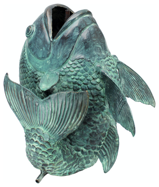 Dancing Asian Fish, Large, 14 "W X 19"D X 22"H X 36lbs - Asian ...