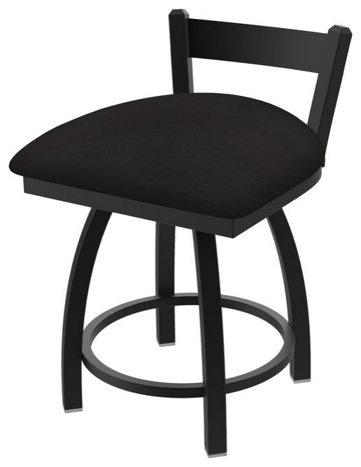 Holland Catalina 821 18" Swivel Vanity Stool - Black/Canter Espresso ...