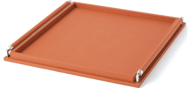 Wrapped Handle Tray, Large - Contemporary - Serving Trays - by ...