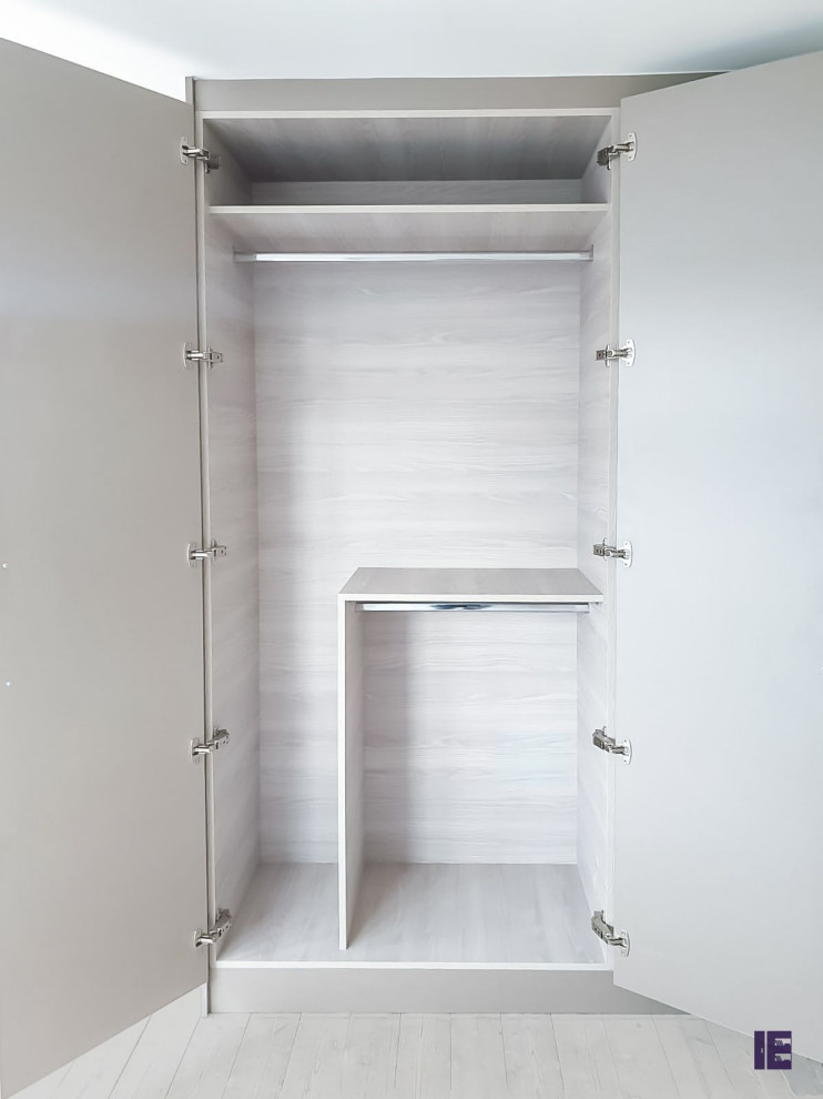 Concrete Grey Hinged Wardrobe in Camden | Inspired Elements | London ...