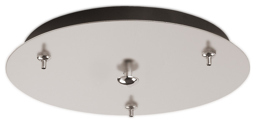 Multi-Port Canopy, Brushed Nickel, 11"Dx1"H - Modern - Lighting ...