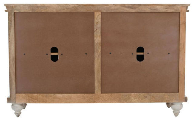 Taj 60 Hand Carved Solid Wood Global Bohemian Four-Door Sideboard ...