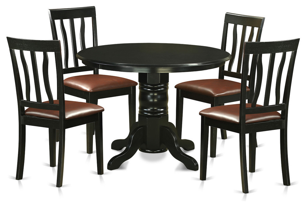 5-Piece Table and Chairs Set for Table and 4 Dining Chairs ...