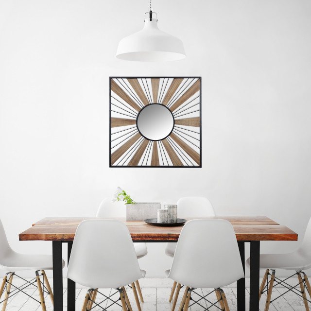 Sunray Themed Wall Mirror - Industrial - Wall Mirrors - by UStradeENT ...