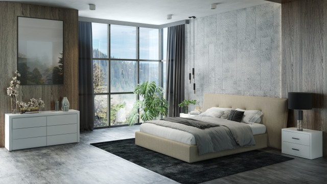 Modrest Adan Modern White Nightstand - Modern - Nightstands And Bedside Tables - by Vig ...