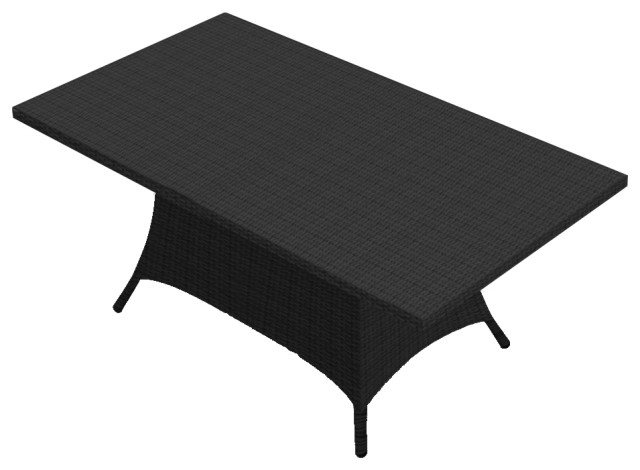 Forever Patio Universal 42"x72" Rectangle Dining Table, Coal - Tropical ...