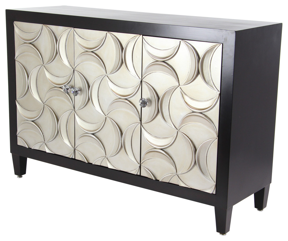 Modern Black Wooden Cabinet 39874 - Transitional - Storage Cabinets ...